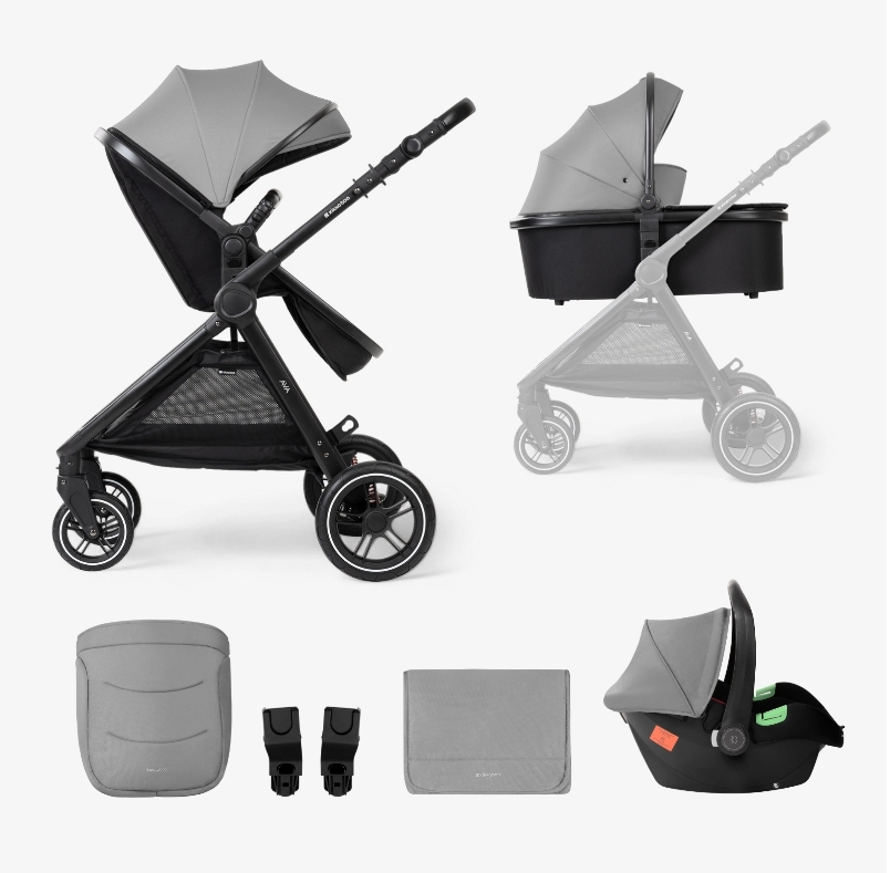 Kikka Boo Ava Grey 3u1 | Kolica za bebe, bebi oprema Bebbco