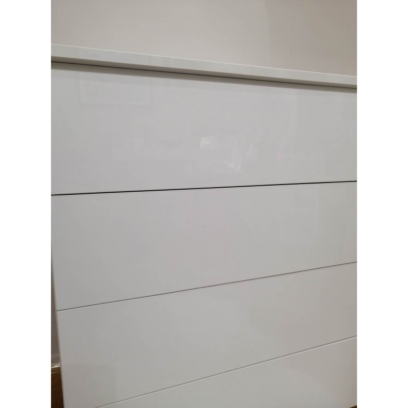 Komoda za bebe - visoki sjaj bela | Kolica za bebe, bebi oprema Bebbco